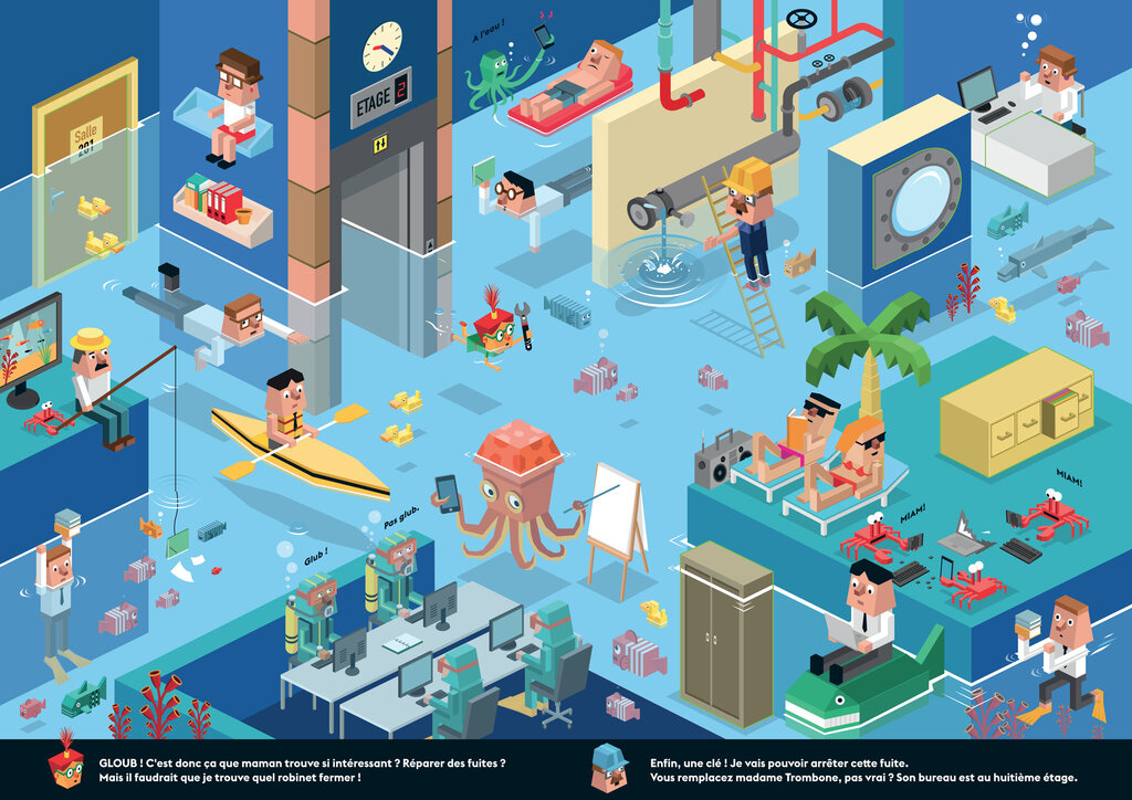 Au bureau - Editions Les Fourmis Rouges