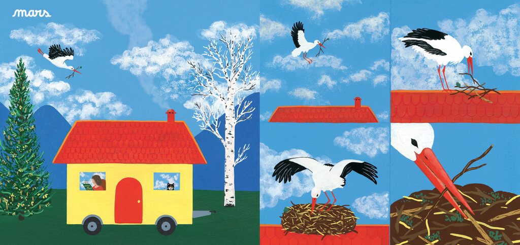 Marcelle et les cigognes - Editions Les Fourmis Rouges